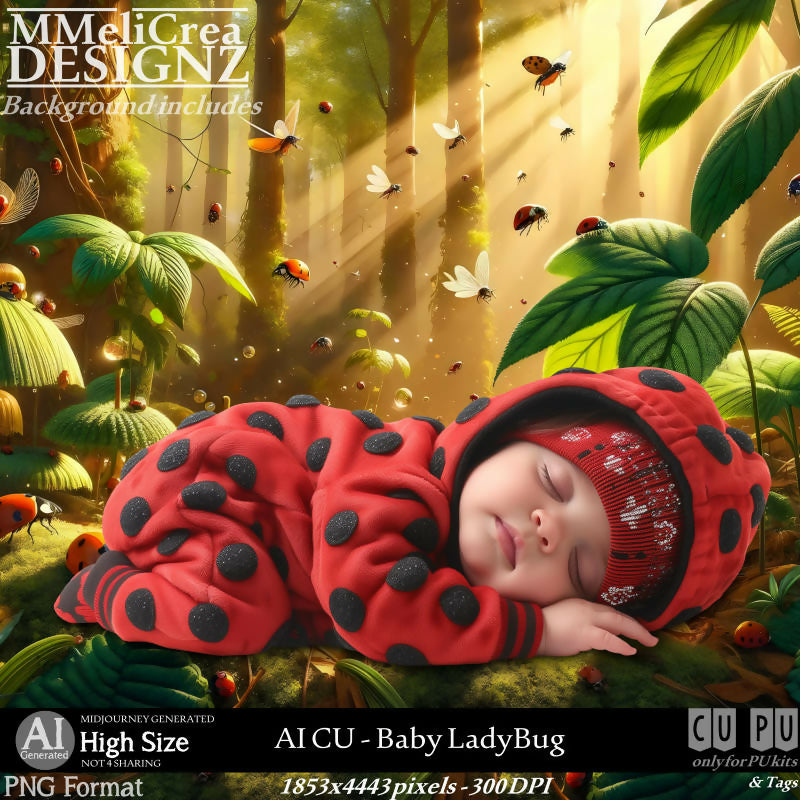 MMD - AI - CU Baby LadyBug – MagicalMoments